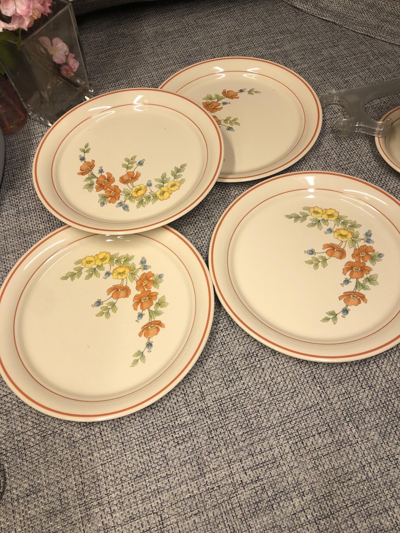CORNING Corelle Royal Garden Dinnerware Set: Plates, Bowls, Mugs - Etsy