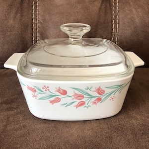 Corning Ware Rosemarie Pink Tulip Dishes Various Sizes - Etsy