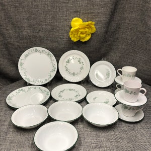 Corelle Green Ivy Callaway Dinnerware Set - Etsy Canada