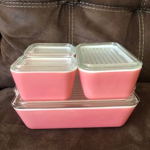 Pyrex Pink Fridgies 503, 502, 501, Mixers 404, 403 402, 401 - Etsy