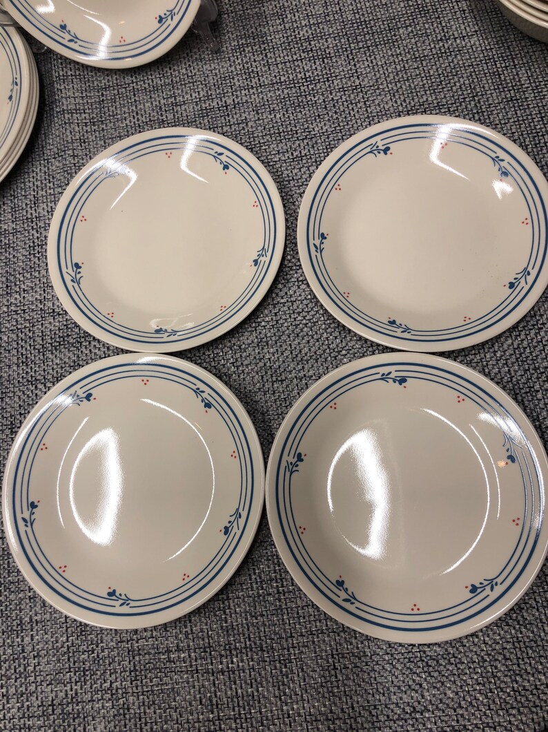 Corelle Country Violets Dinner, Luncheon, Desert Plates, Mugs, Cereal ...