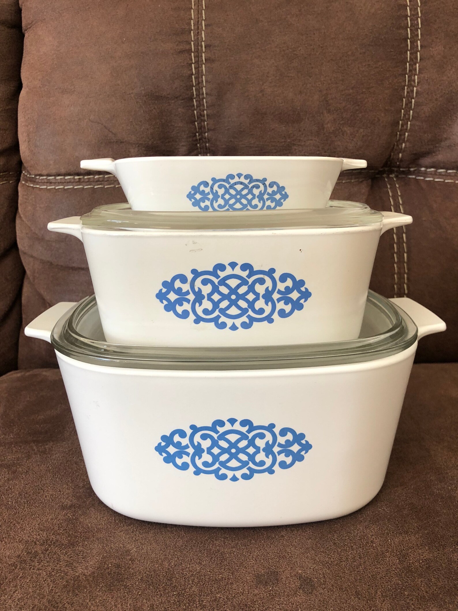 Vintage Corningware Shell Oil Avocado Medallion Dishes - Etsy