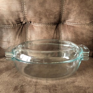 Pyrex Clear Glass Casserole: France Made Bakeware - Etsy