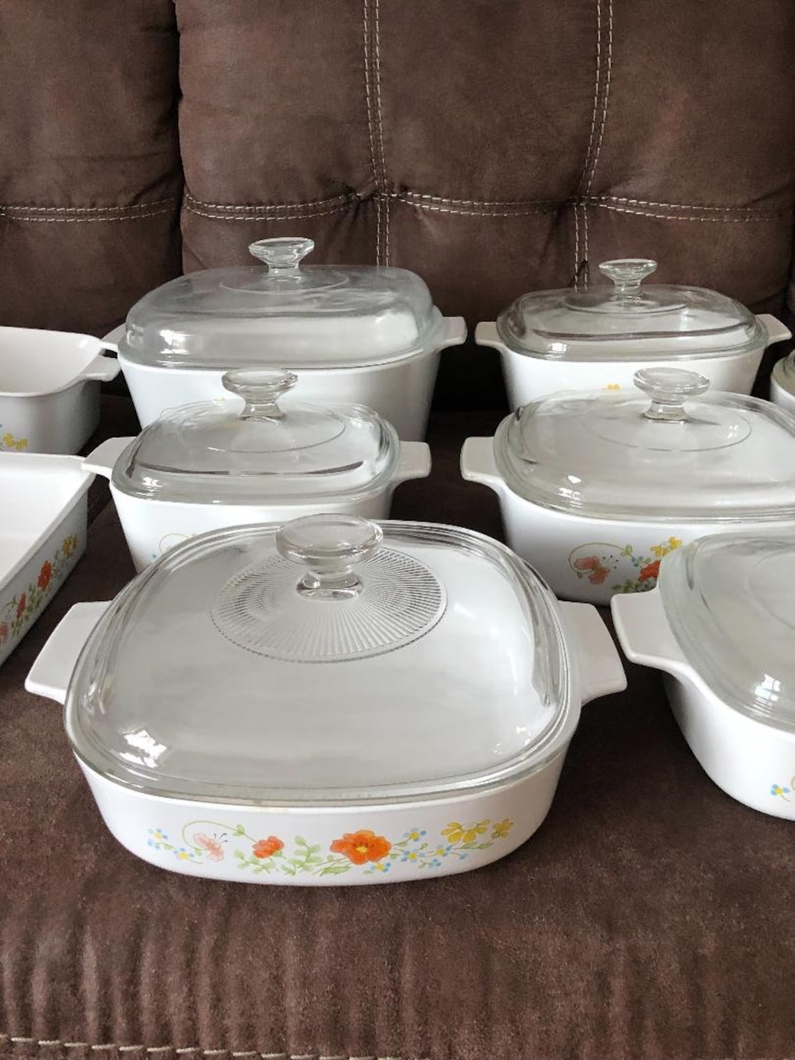 Corning Ware Wild Flower With Glass Lids Various Sizes - Etsy