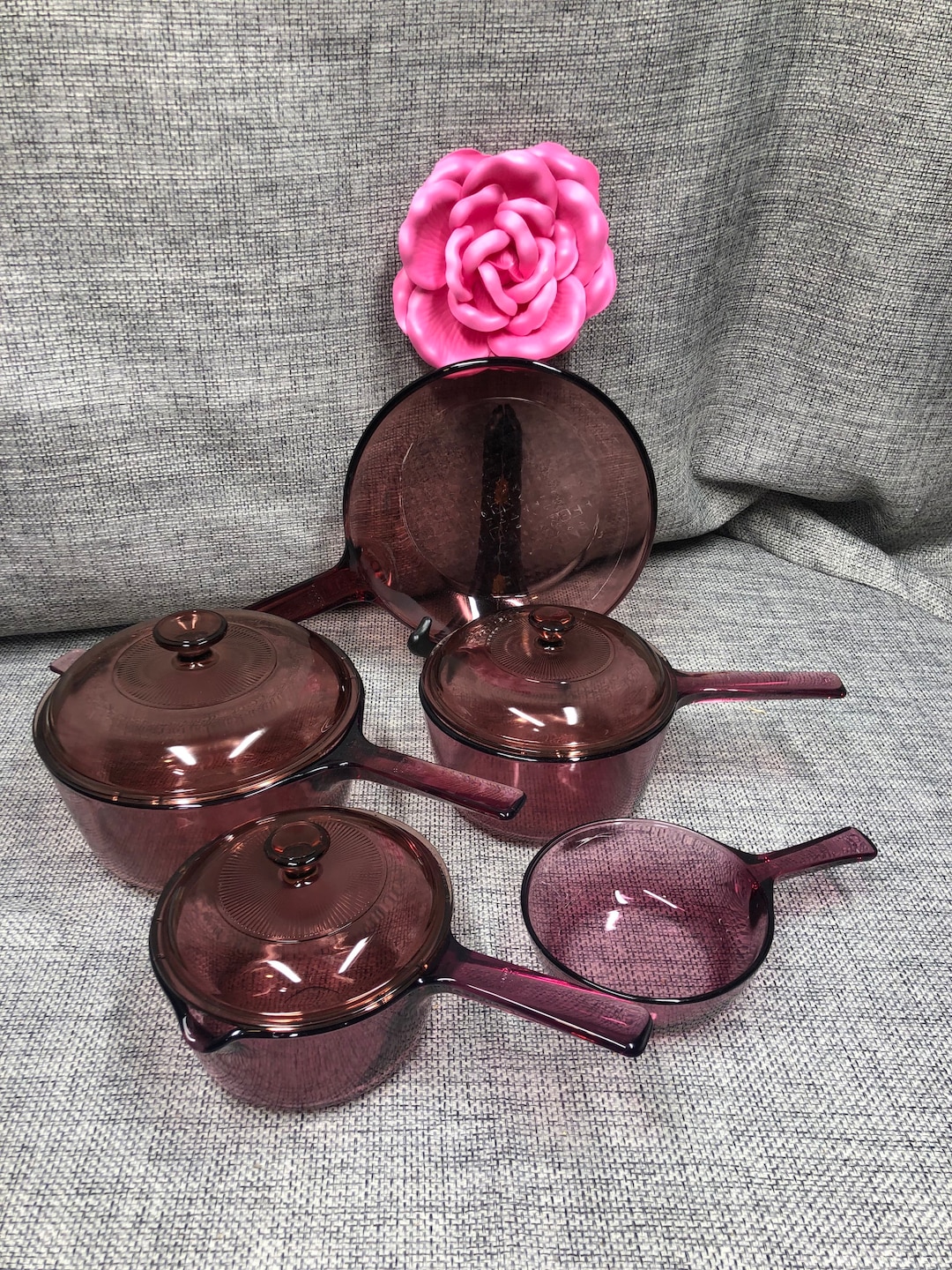 Vision Cranberry 0.5L, 1L, 1.5L, 2.5L +lid & 10” Skillet - Etsy