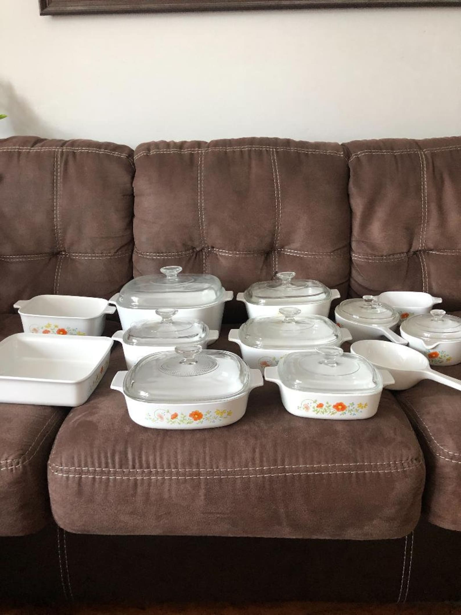 Corning Ware Wild Flower With Glass Lids Various Sizes - Etsy