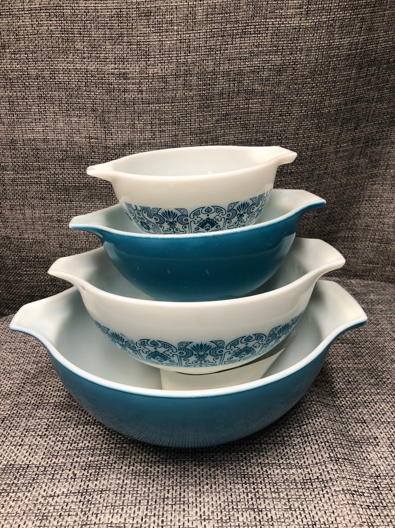 Pyrex Blue Horizons Casseroles 475474473471 & Cinderella - Etsy