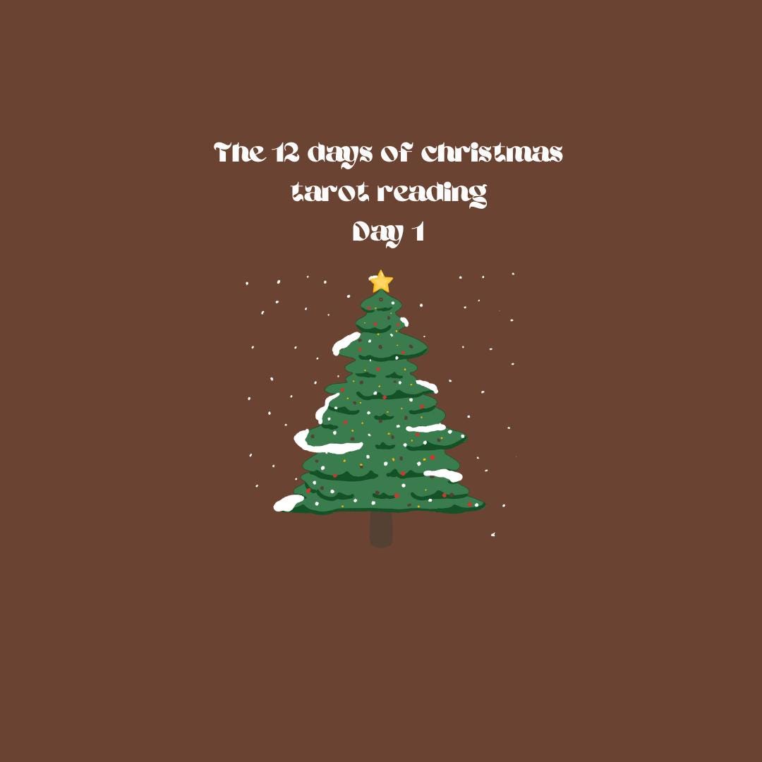 The 12 Days of Christmas Tarot Card Reading/ Day One of the Twelve Days ...