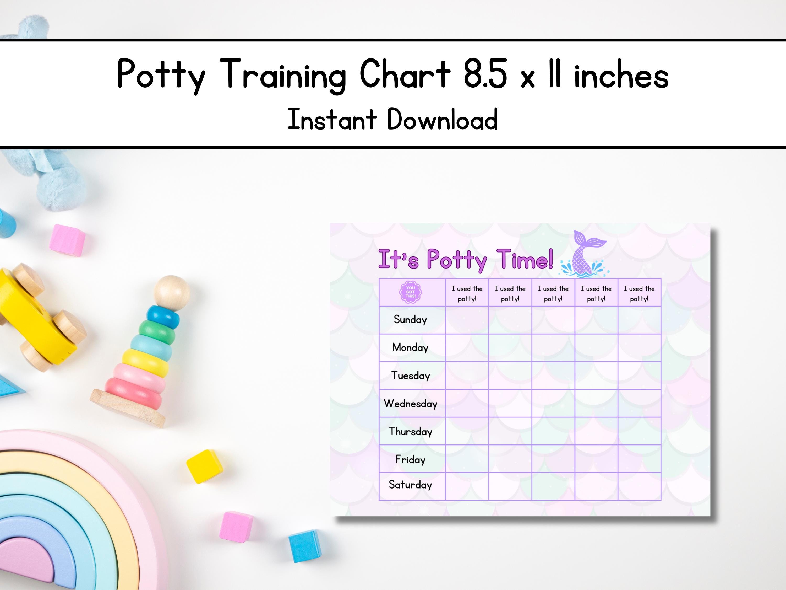 Toilet Training Charts, Potty Training Chart, Potty Learning, Potty ...