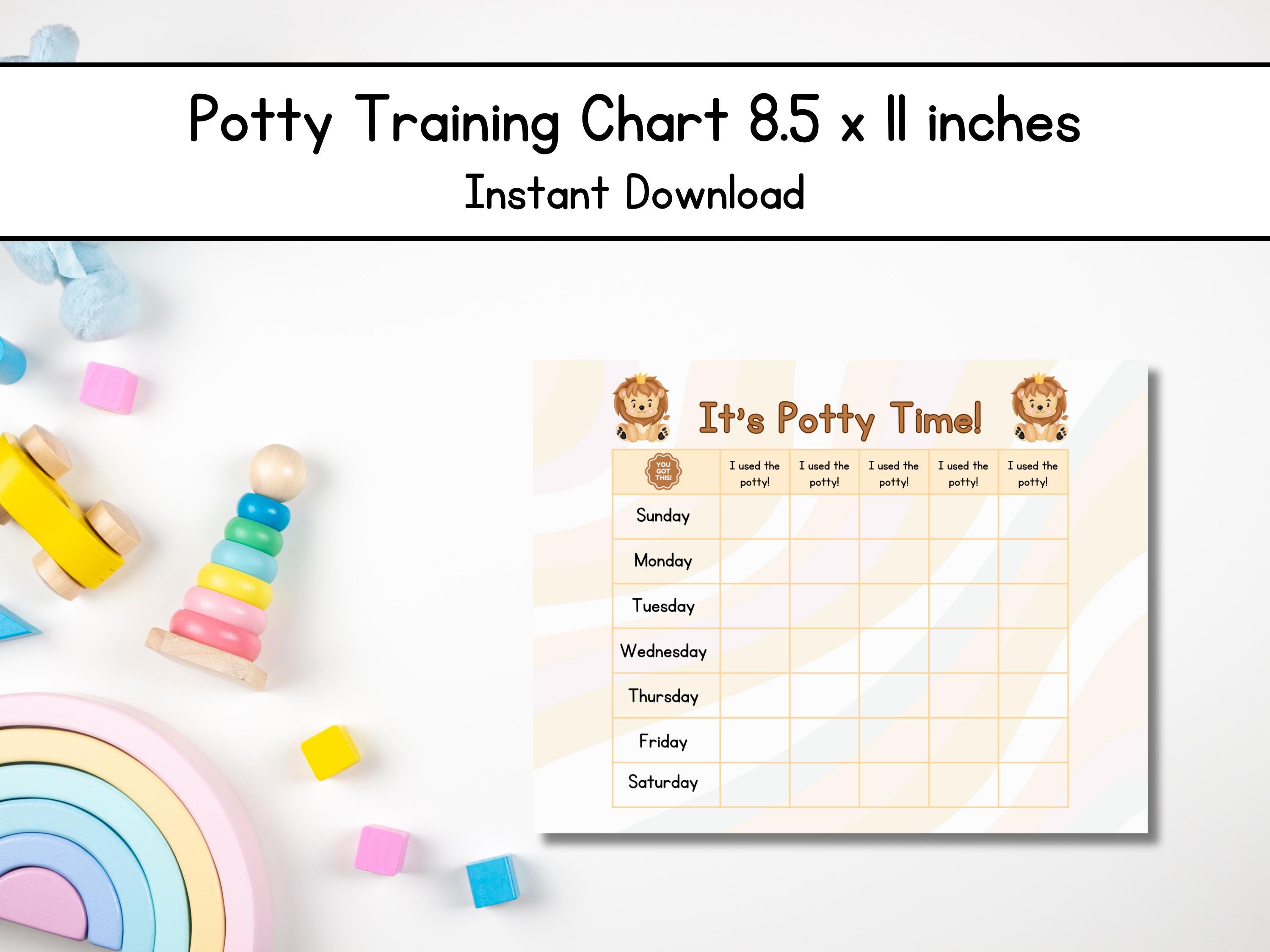 Toilet Training Charts, Potty Training Chart, Potty Learning, Potty ...