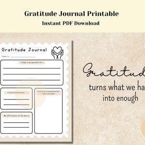 Kids Gratitude Journal Printable, Gratitude Journal Page, Gratitude ...
