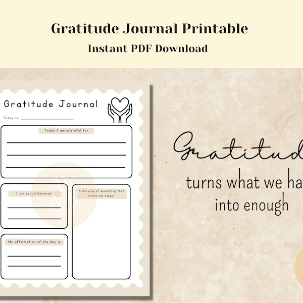 Gratitude Journal - Etsy