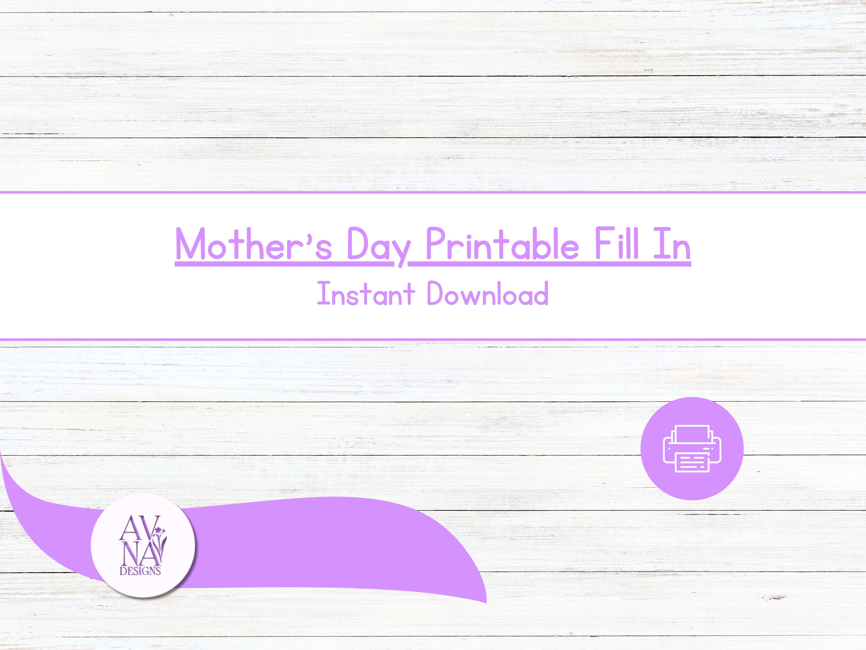 Mother's Day Printable, Mothers Day Card, Gift for Mom, Printable Mom ...