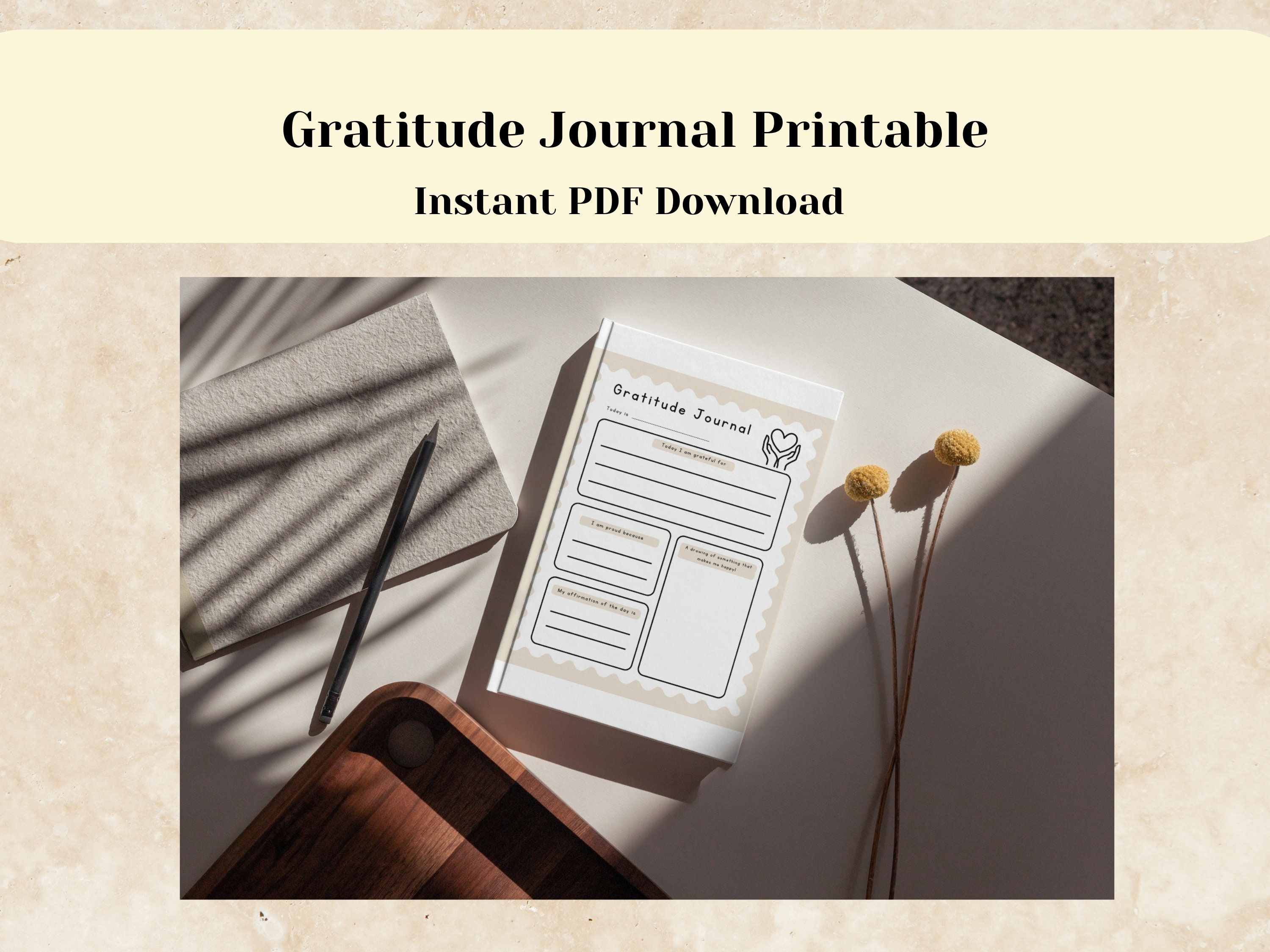 Kids Gratitude Journal Printable Gratitude Journal Page - Etsy