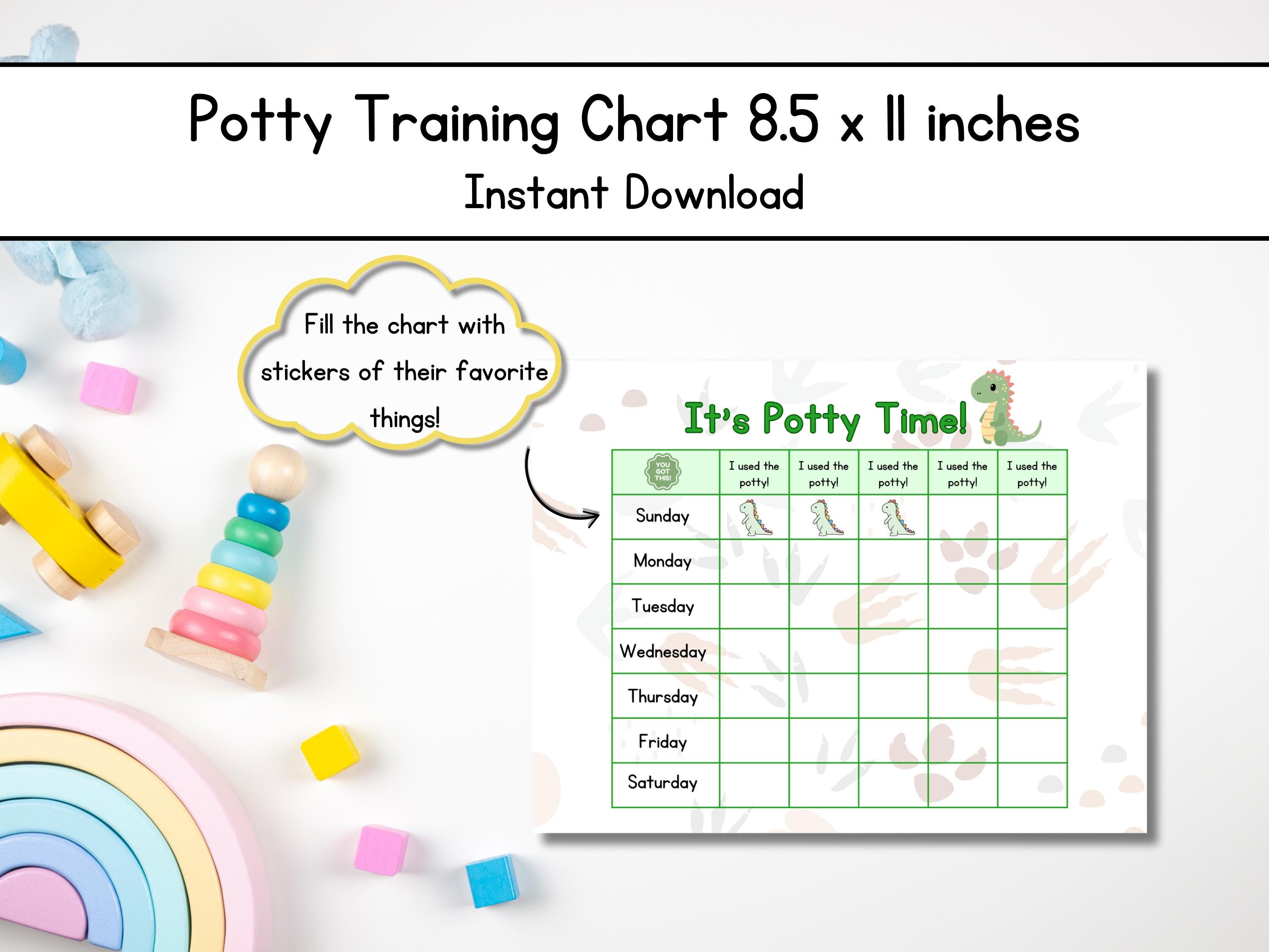 Toilet Training Charts, Potty Training Chart, Potty Learning, Potty ...