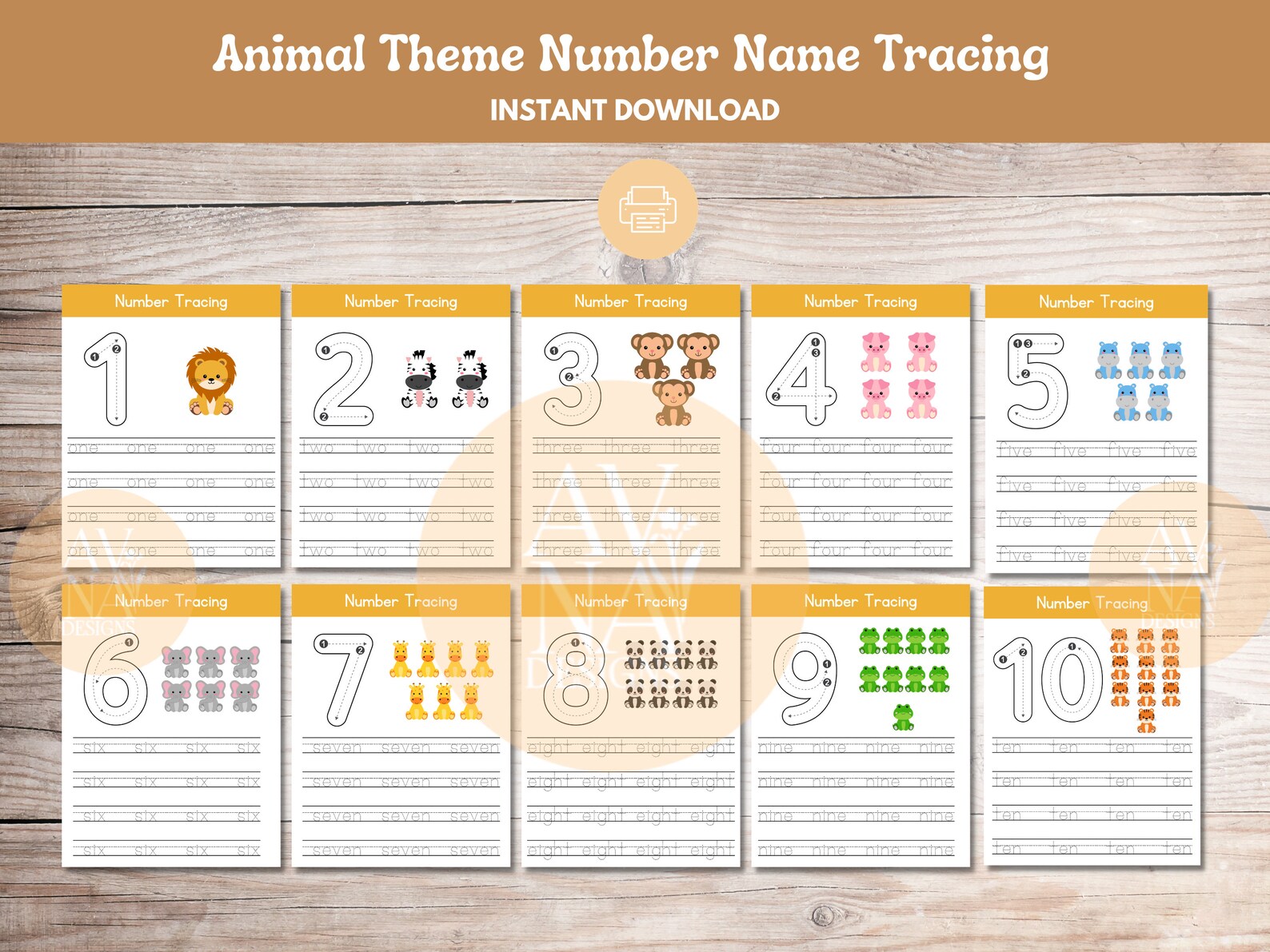 Number Tracing Worksheets, Preschool Worksheets Numbers, Writing ...