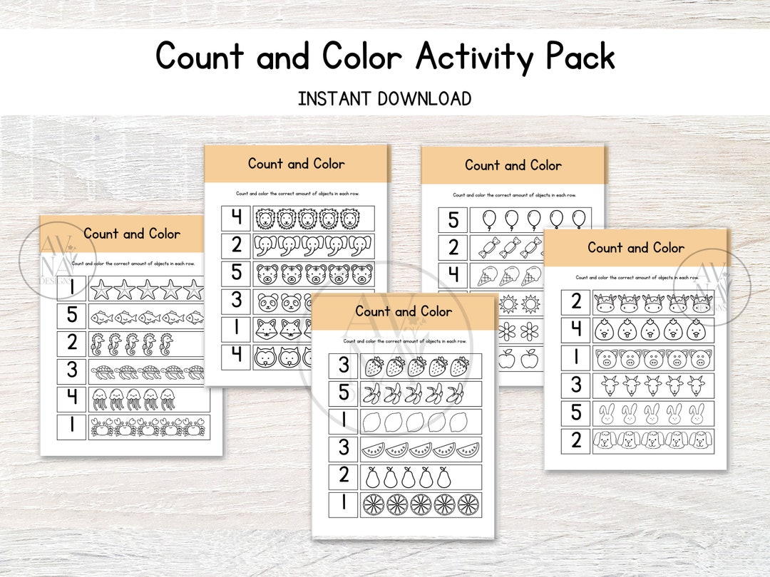 Preschool Worksheets, Math Worksheets, Counting Activity, Early ...