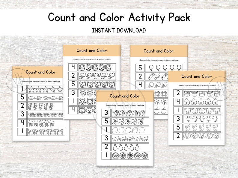 Preschool Worksheets, Math Worksheets, Counting Activity, Early ...