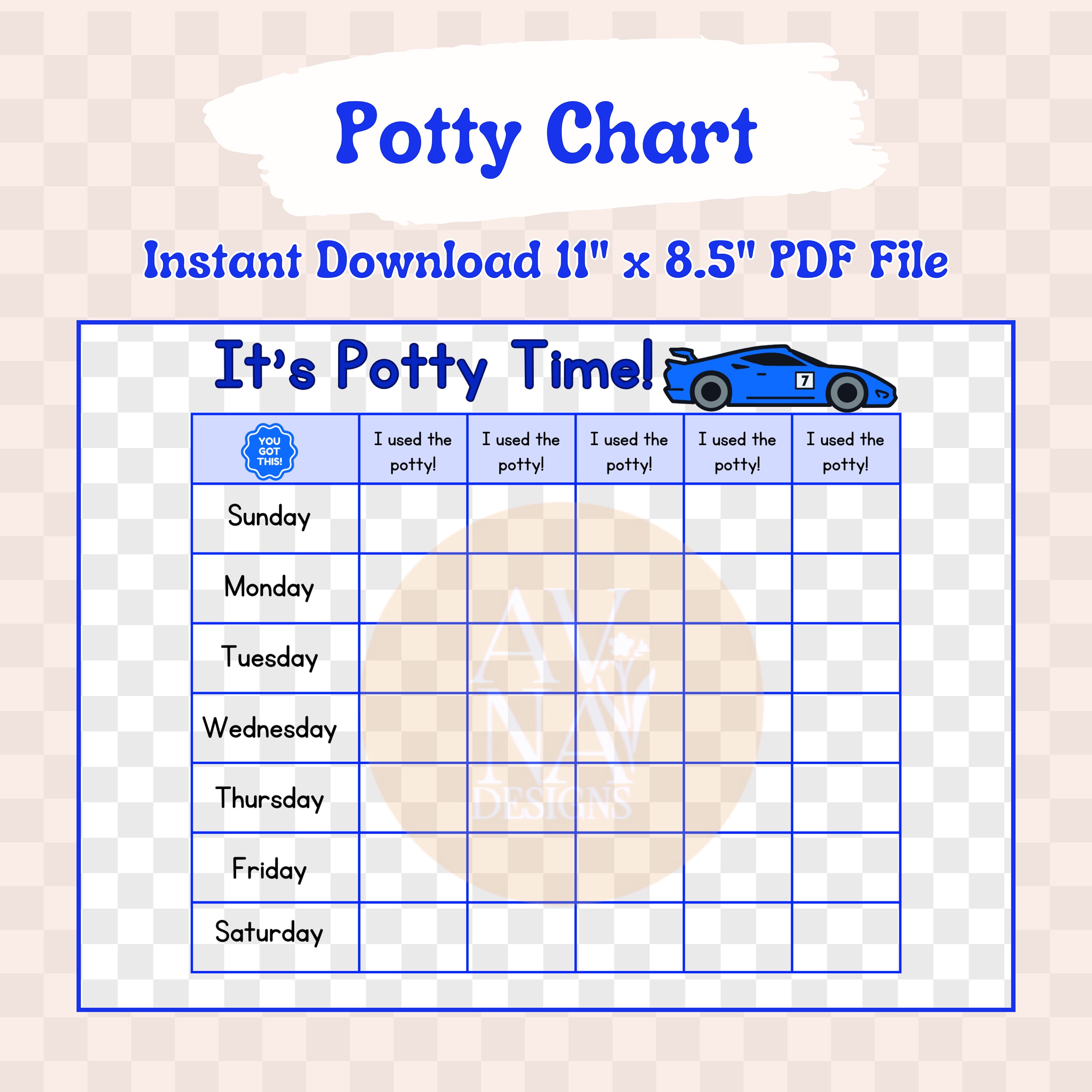 Toilet Training Charts Potty Training Chart Potty Learning - Etsy