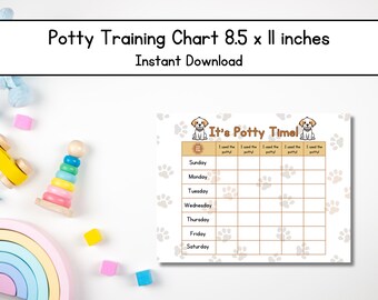 Toilet Training Charts, Potty Training Chart, Potty Learning, Potty ...