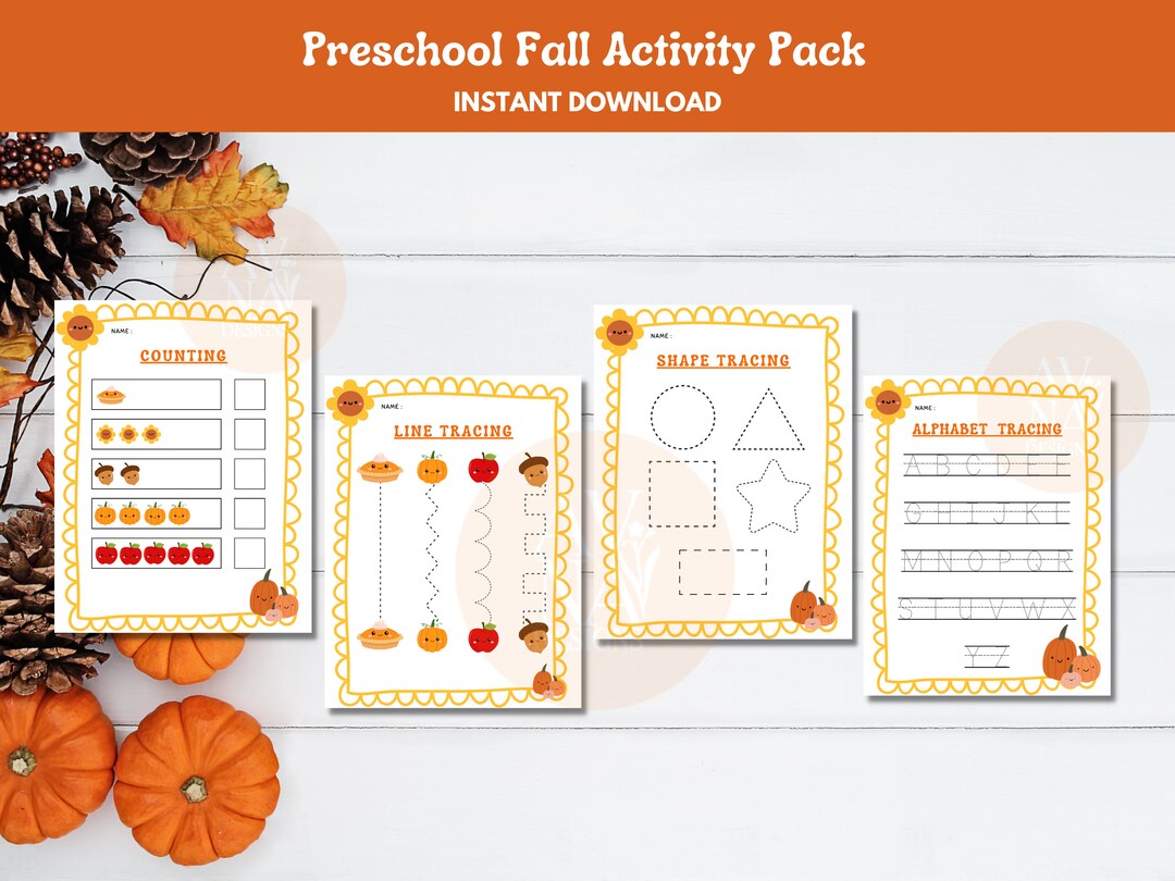 Kids Fall Worksheets, Autumn Worksheets, Fall Printable Worksheets ...