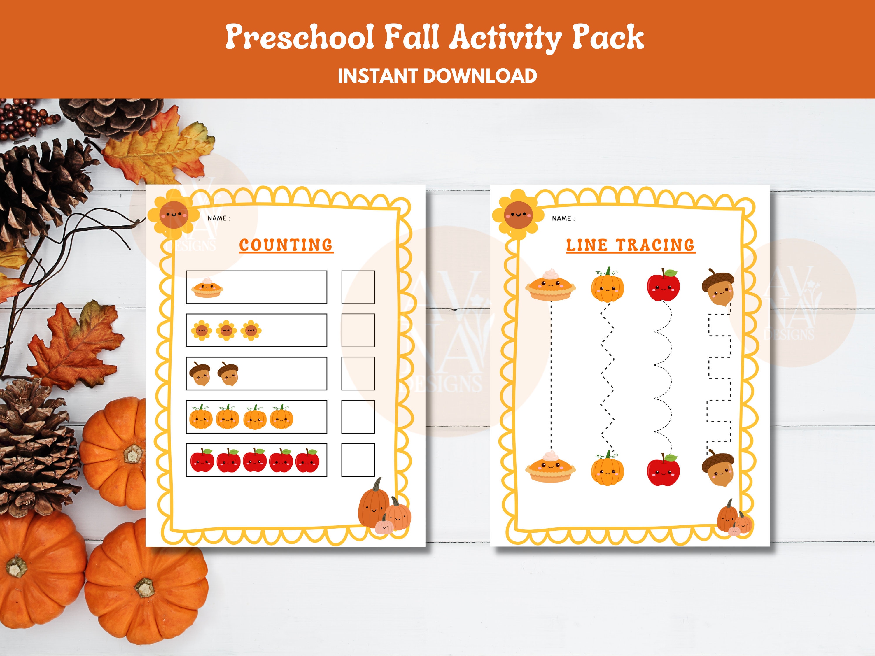 Kids Fall Worksheets, Autumn Worksheets, Fall Printable Worksheets ...