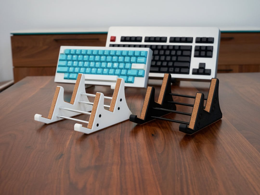 Double Keyboard Display Stand With Cork Padding - Etsy