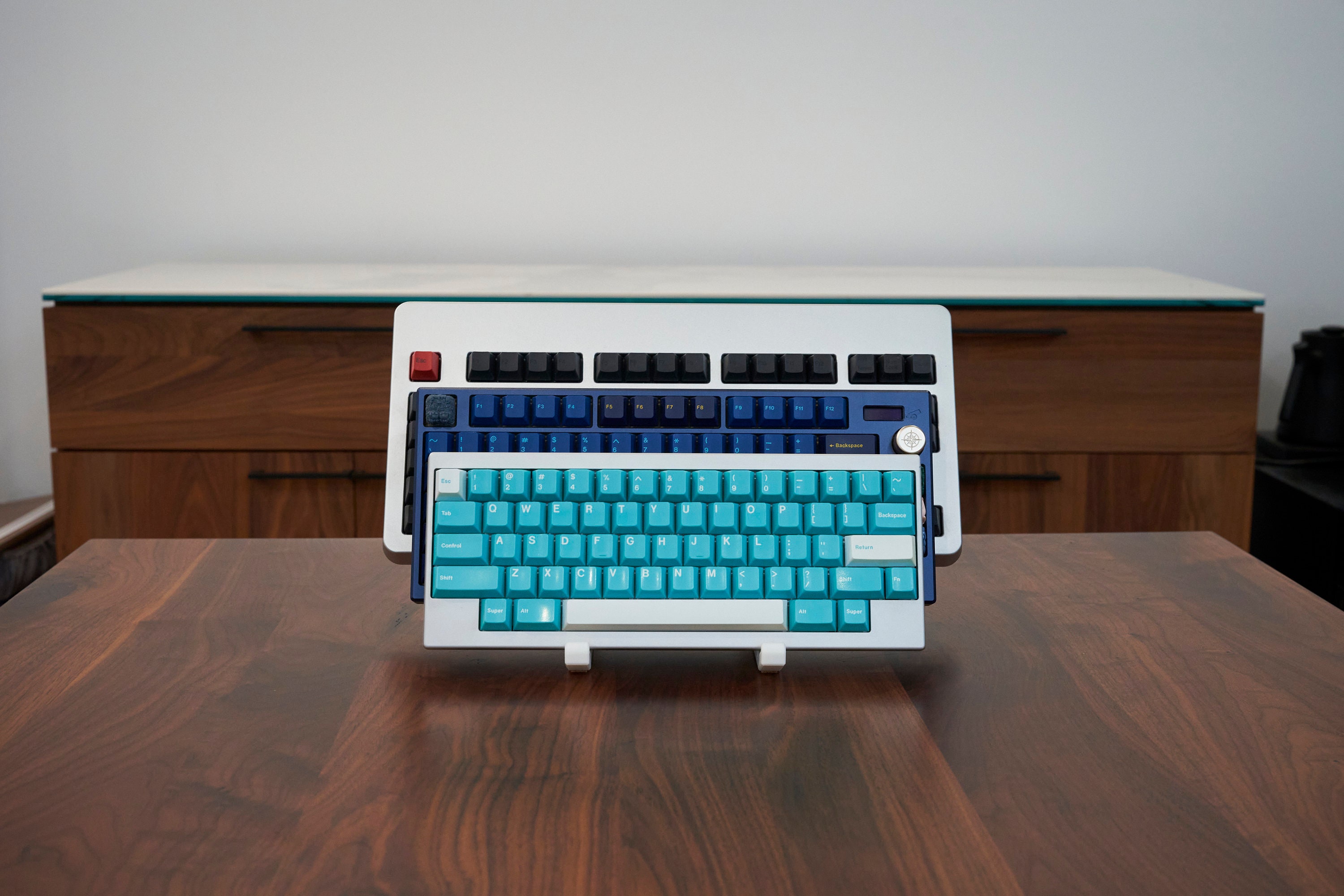 Triple Mechanical Keyboard Display Stand With Cork Padding - Etsy