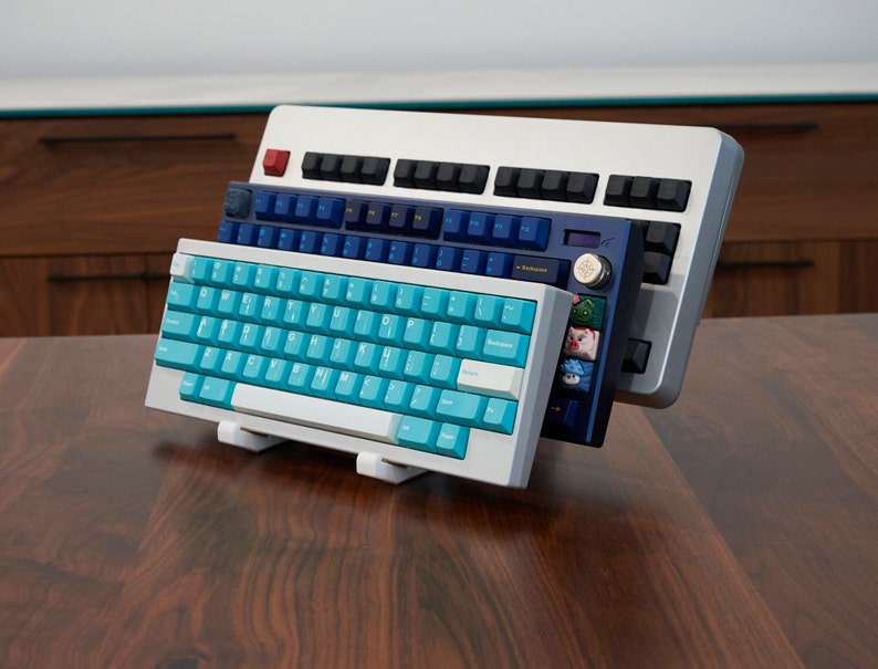 Triple Mechanical Keyboard Display Stand With Cork Padding - Etsy