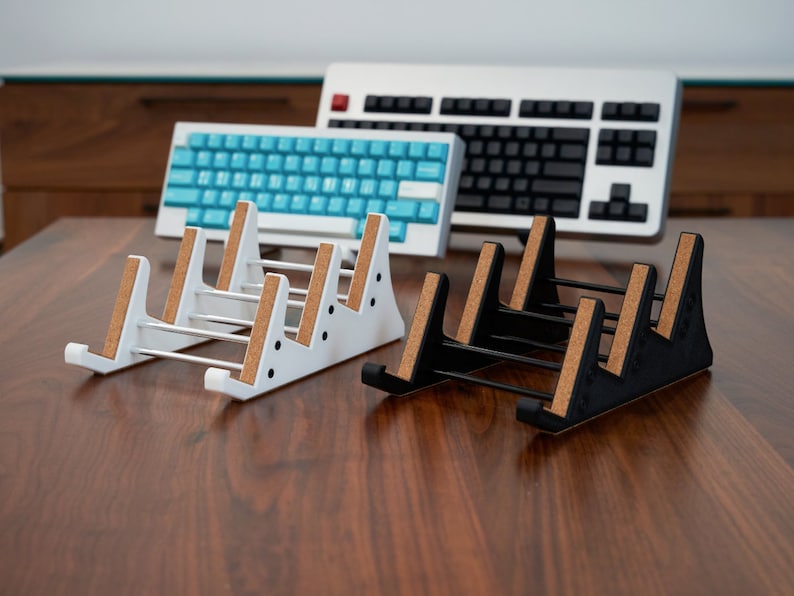 Triple Mechanical Keyboard Display Stand With Cork Padding - Etsy
