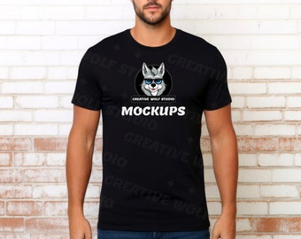 Biker Mockup White T-shirt Mockup Bella Canvas 3001 Tshirt - Etsy