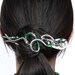 Green Snake Metal Hair Clip Cool Snake Hair Accessories - Etsy