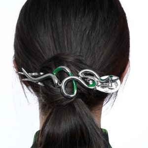 Green Snake Metal Hair Clip Cool Snake Hair Accessories - Etsy