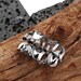 Abstract Flame Adjustable Armor Ring Fire Metal Armor Gothic - Etsy