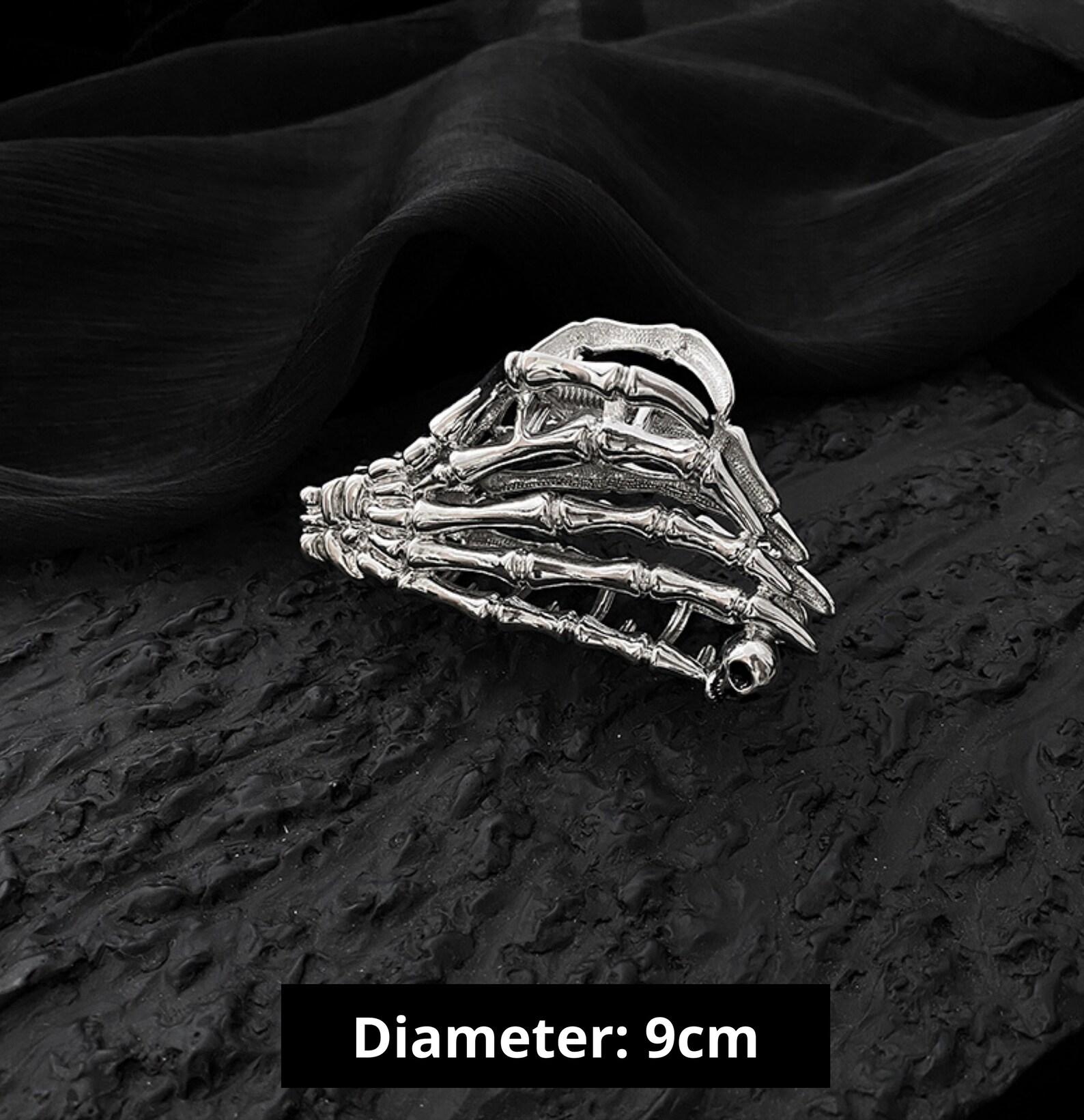 Gothic Skeleton Metal Hair Clip Skeleton Hand Hair Claw - Etsy