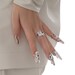 Minimal Silver Adjustable Fingernail Rings High Quality Fingertip Ring ...
