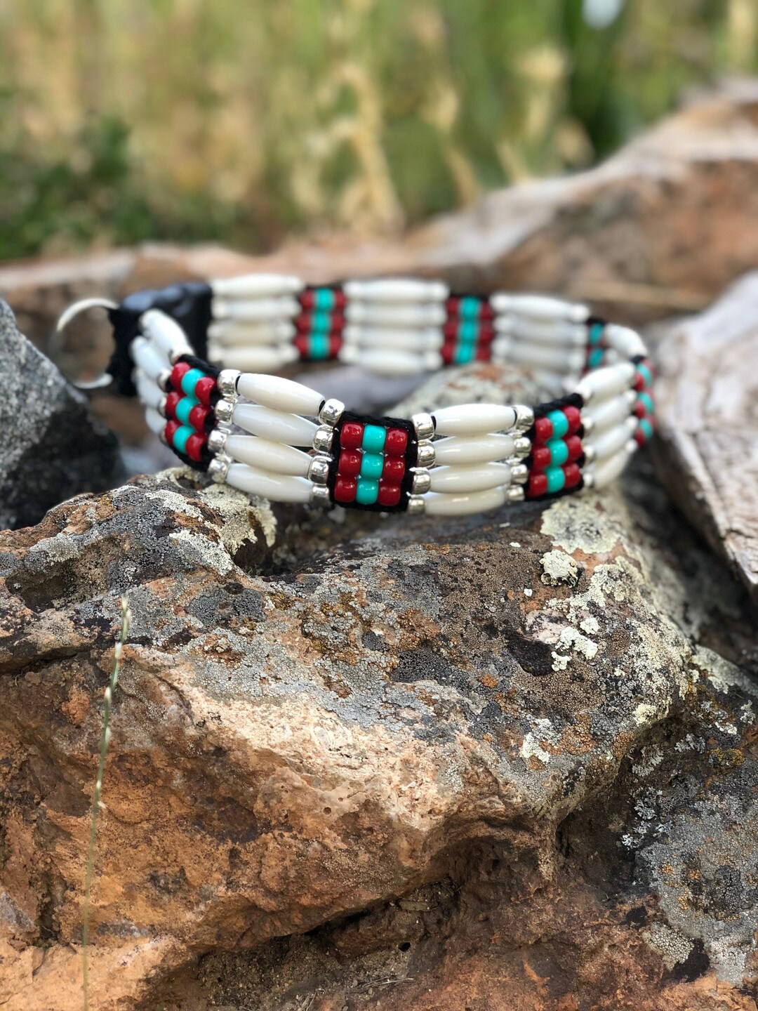 Beaded Dog Collars - Native American Dog Collar - Southwest Dog Collars ...