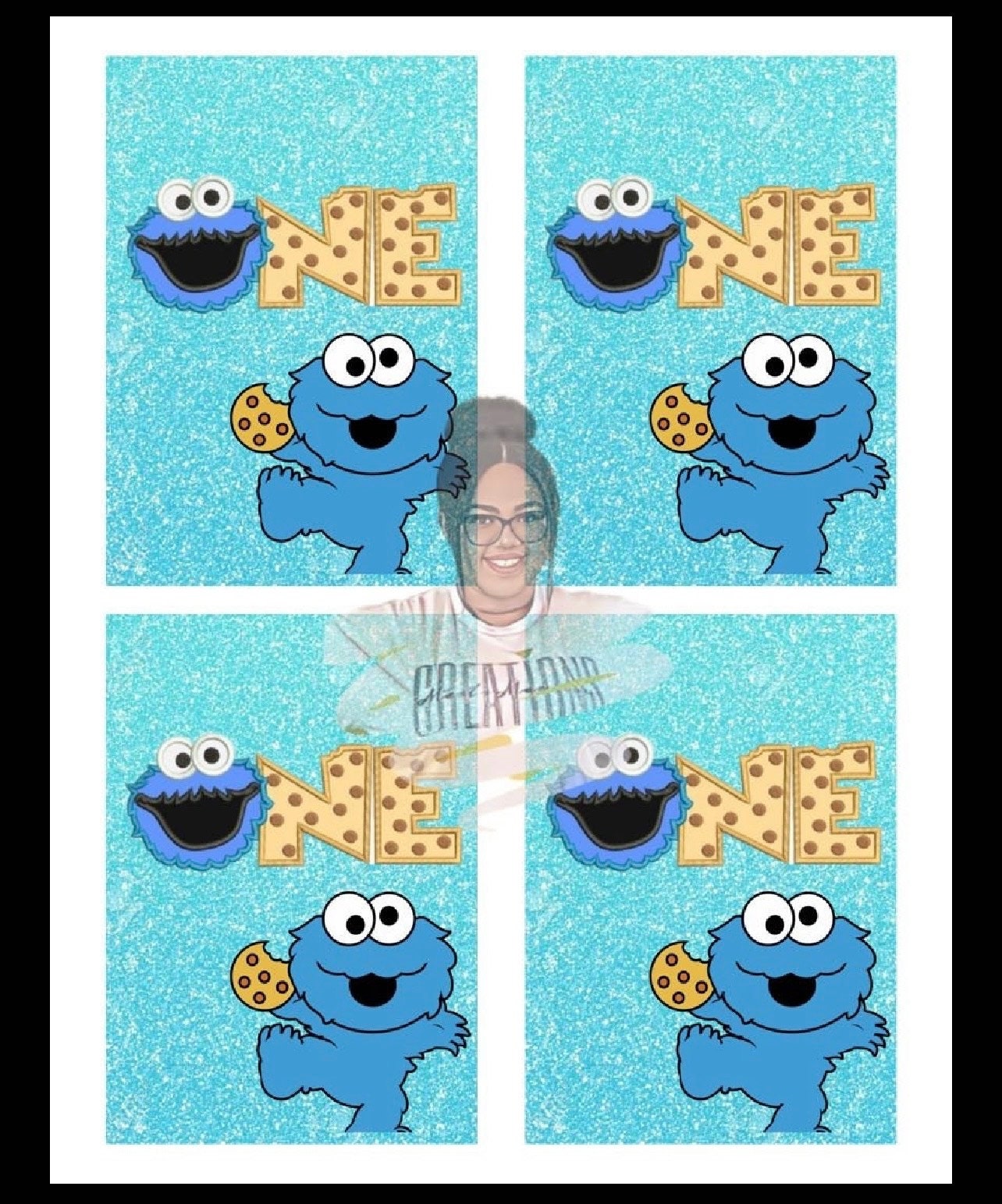Baby Cookie Monster Clip Art