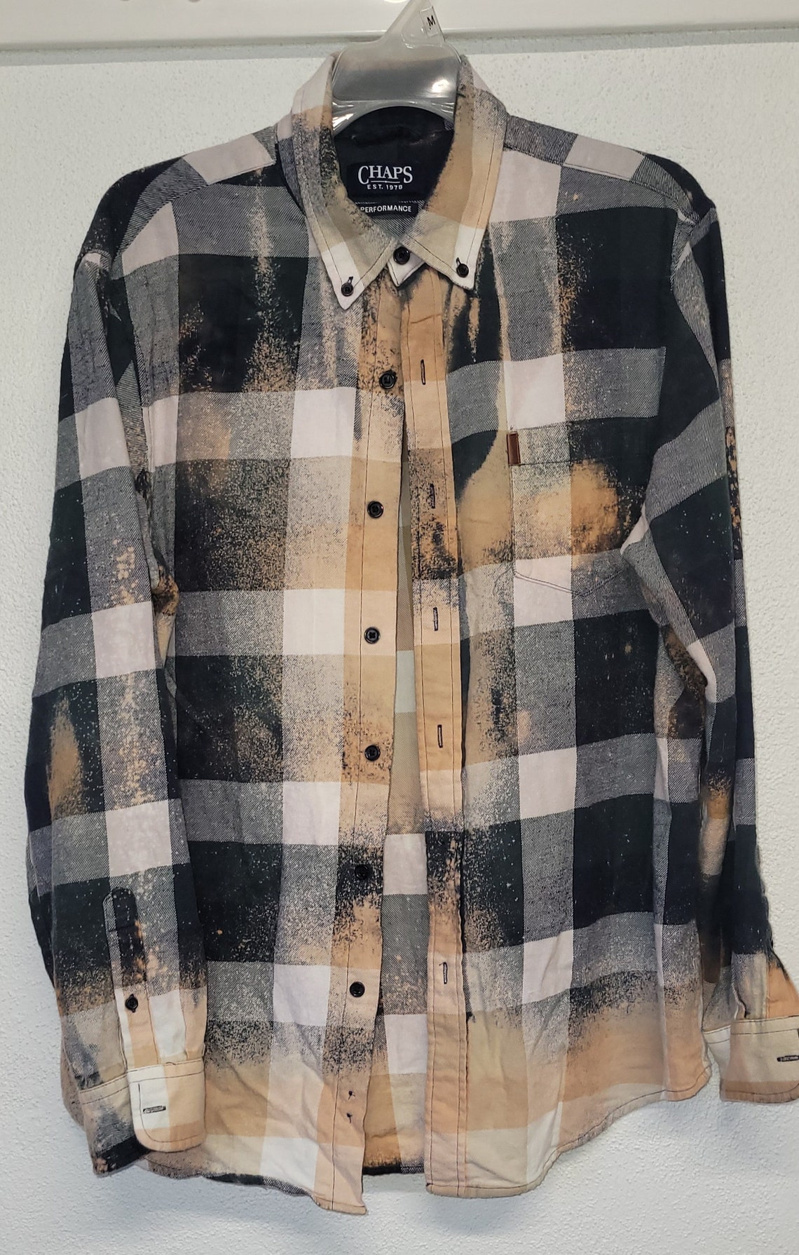 Distressed Flannel Shirt, Bleached Flannel, Womens Flannel, Christmas ...