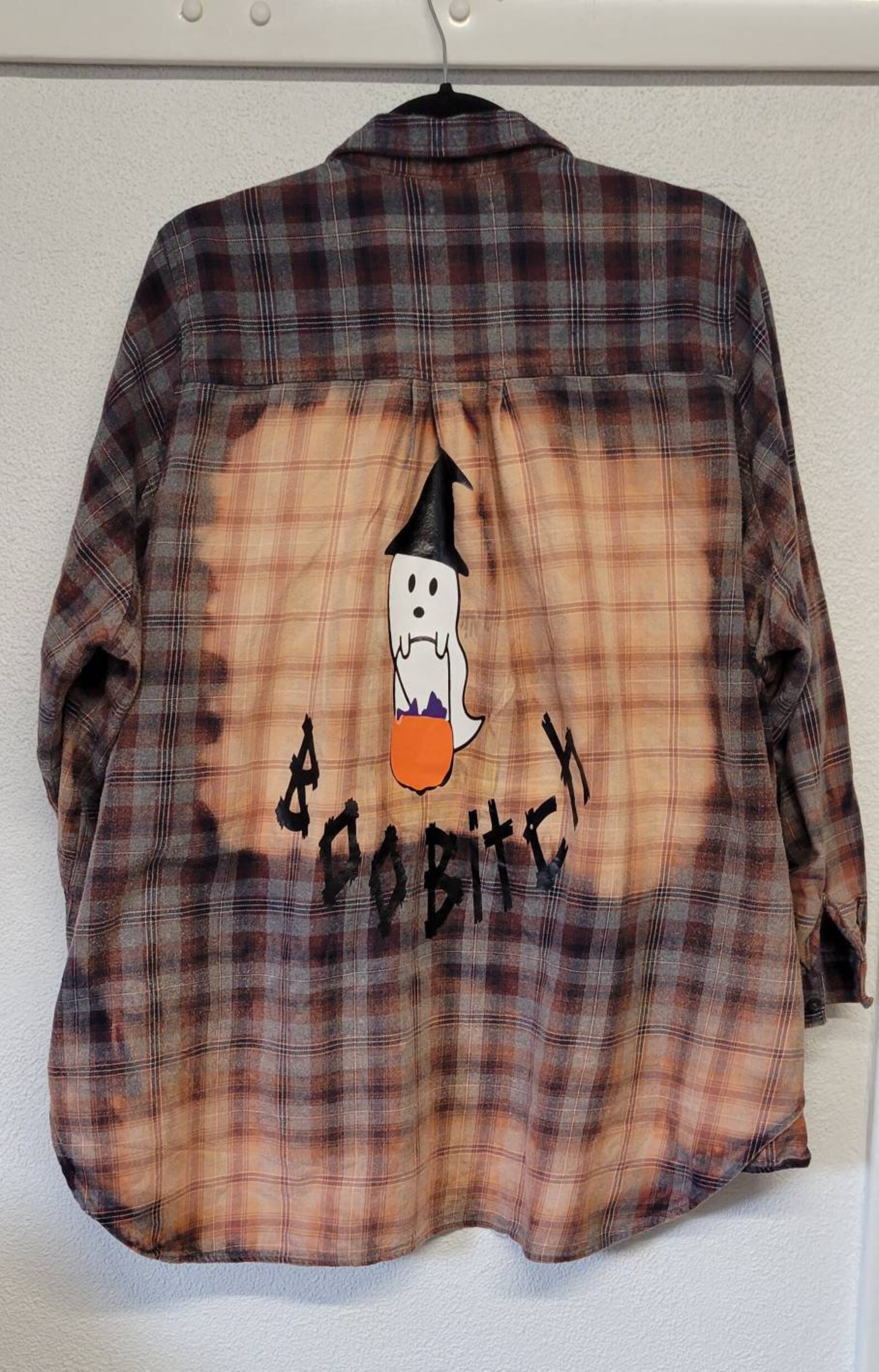 Distressed Flannel Shirt, Bleached Flannel, Womens Flannel, Halloween ...