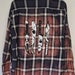 Distressed Flannel Shirt, Bleached Flannel, Womens Flannel, Halloween ...