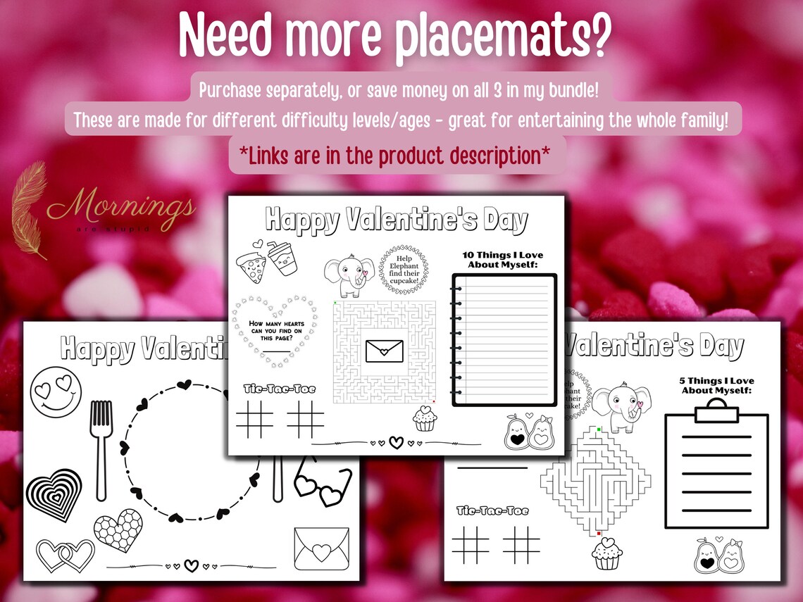 Valentine's Day Printable Kids Activity Sheet / Coloring Page ...