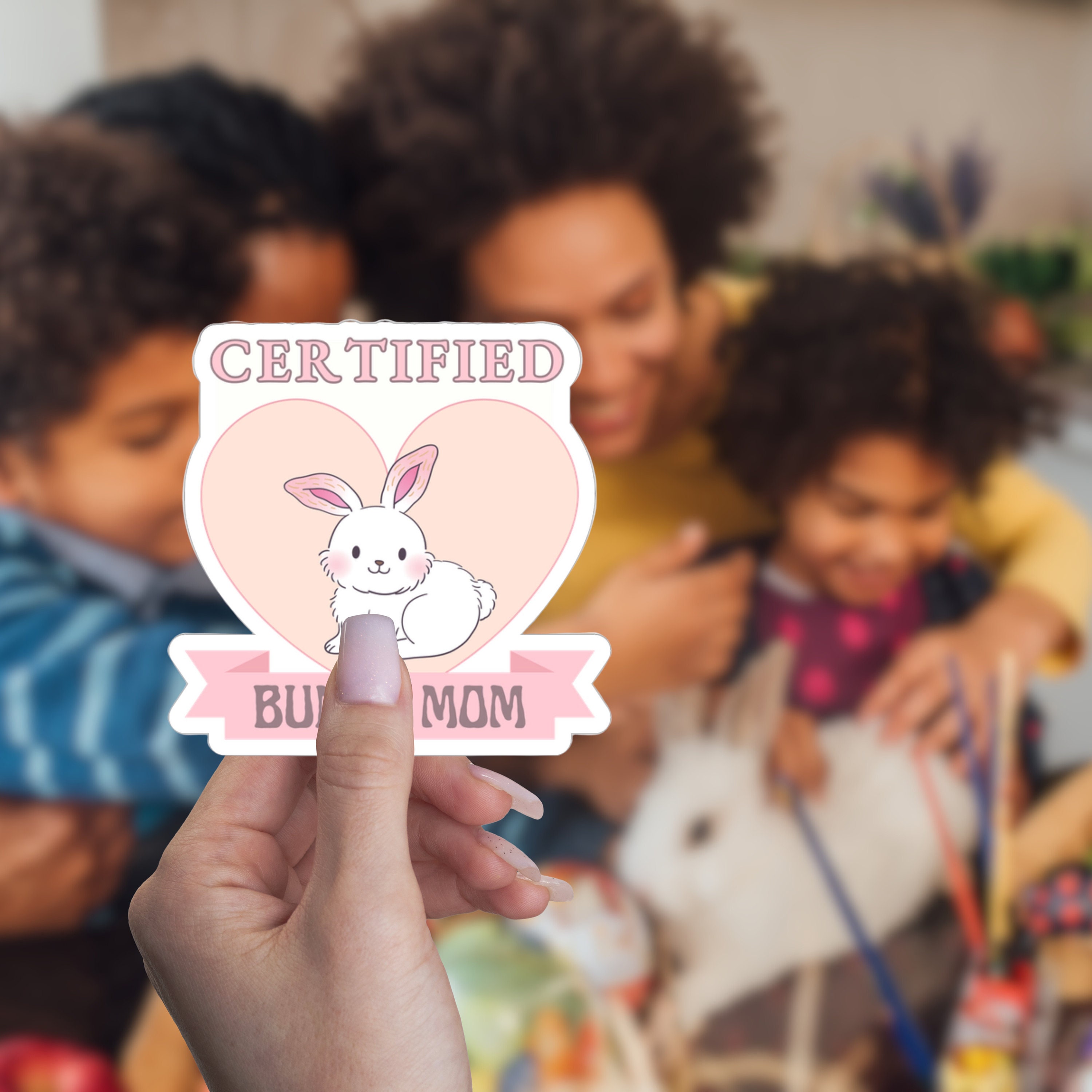 Bunny Sticker, Cute Rabbit Sticker, Bunny Mom, Cute Planner Stickers ...