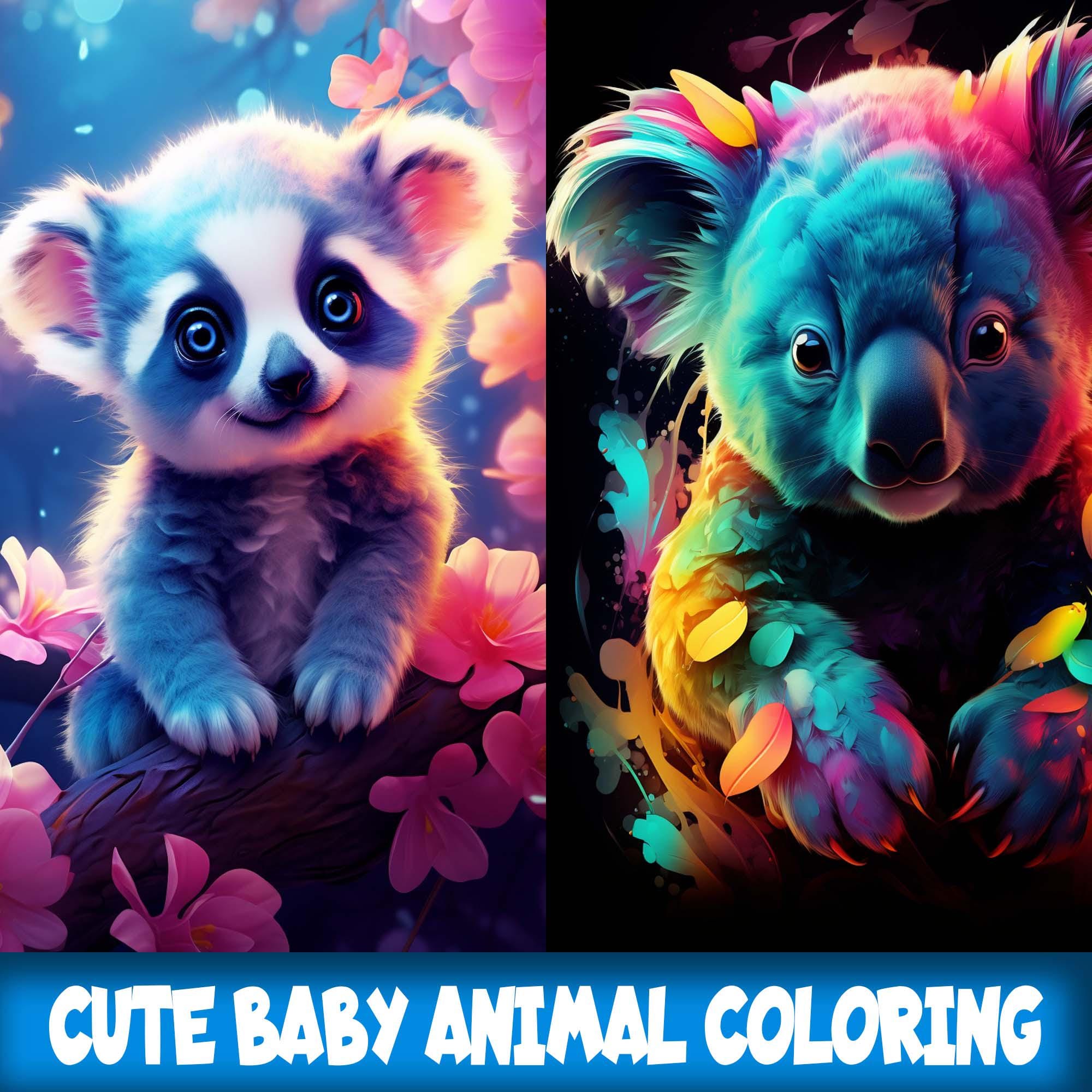 Farm Animal Coloring Pages, Baby Animal Coloring Pages, Cute Baby ...