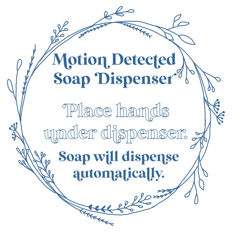 Automatic Soap Dispenser Sign, Place Hand Under Dispenser, Bathroom ...