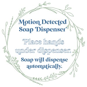 Automatic Soap Dispenser Sign, Place Hand Under Dispenser, Bathroom ...