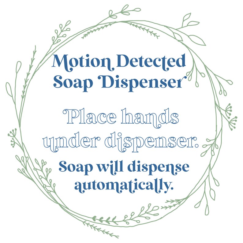Automatic Soap Dispenser Sign, Place Hand Under Dispenser, Bathroom ...