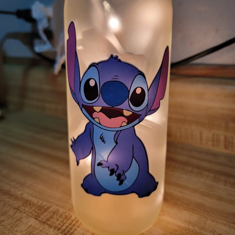 Lilo Stitch Colorful Color Changing Quartet Alarm Clock Led Night Light ...