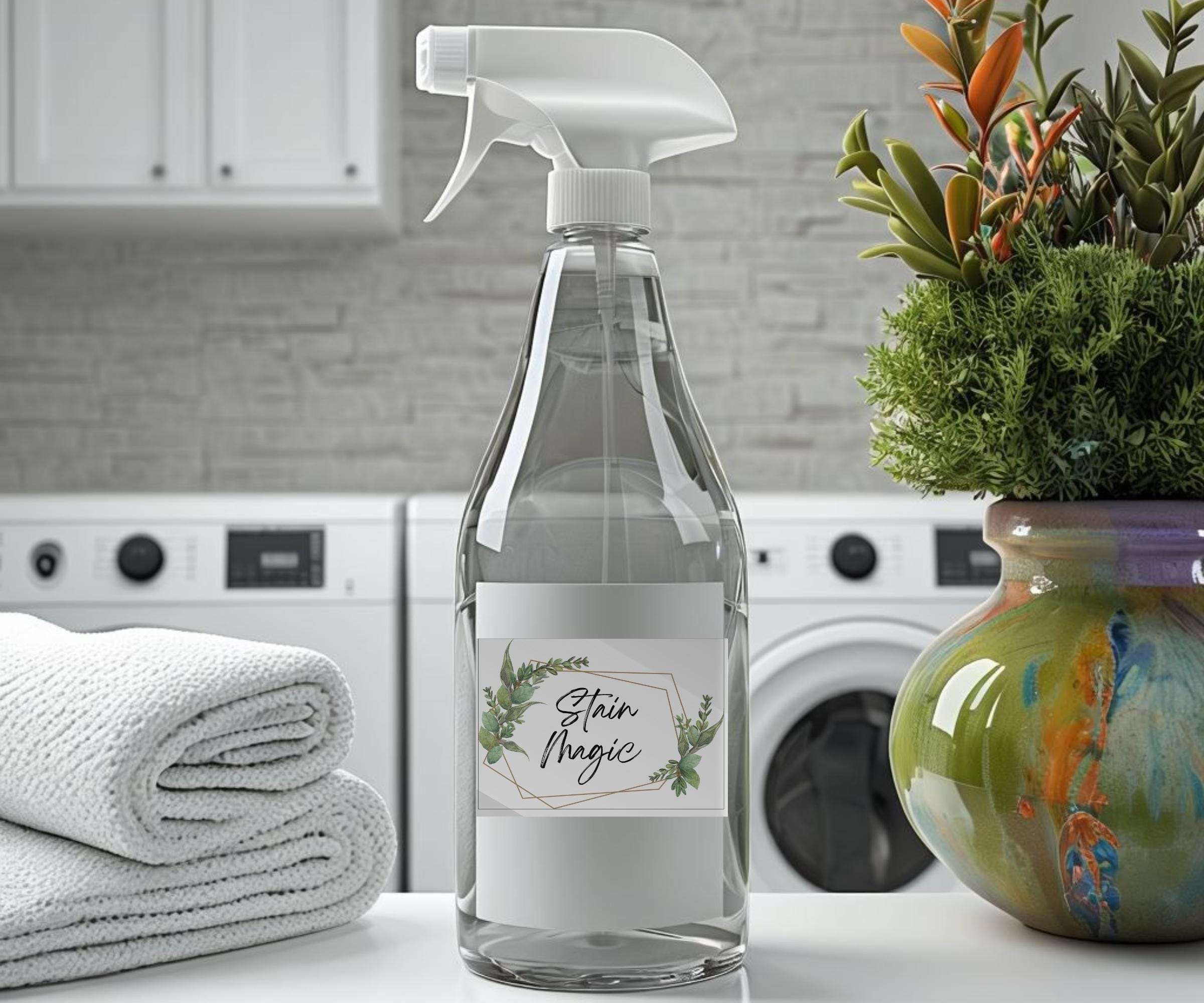 Printable Stain Magic Label Cleaning Supply Label Modern Minimalist ...