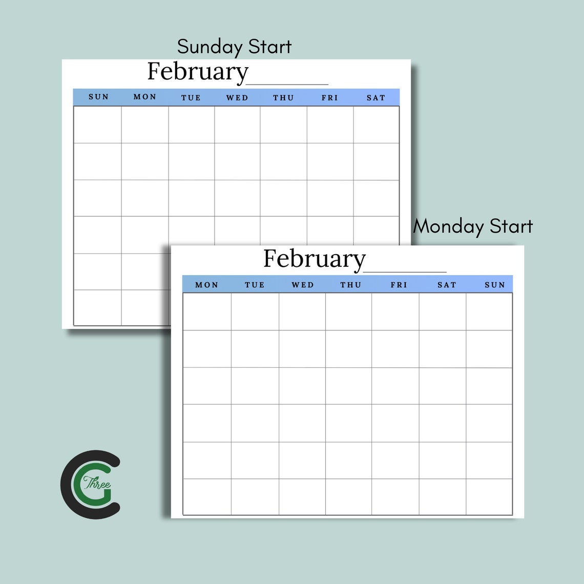 Calendar 2024 Printable Calendar Simple Planner 2024 Calendar 12 Month ...